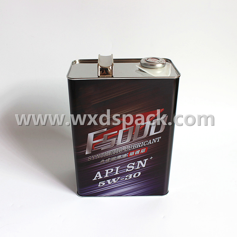 4 Litre Lubricant Oil Tin Cans - Desheng